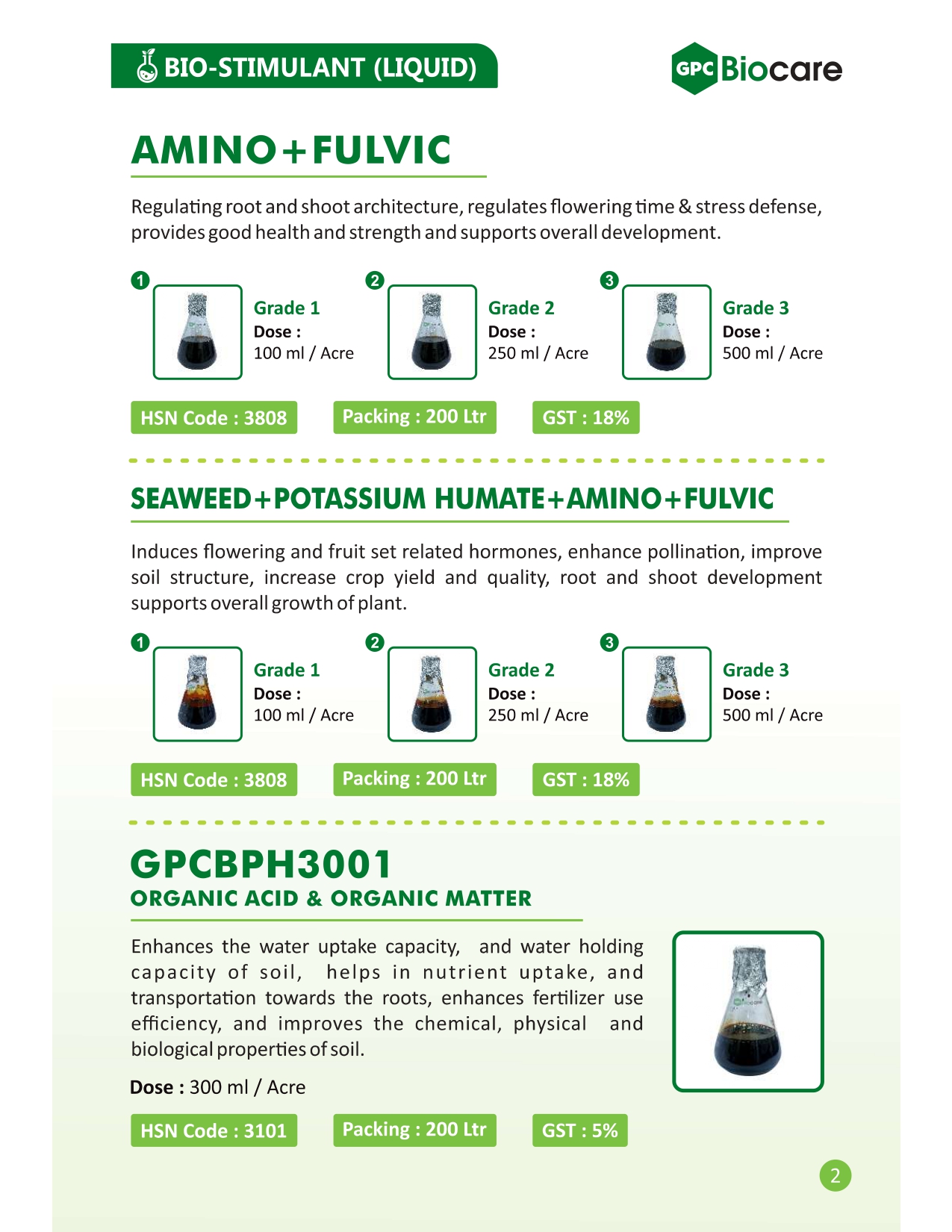 gpcbio.in/Product range | GPC BIOCARE PRIVATE LIMITED